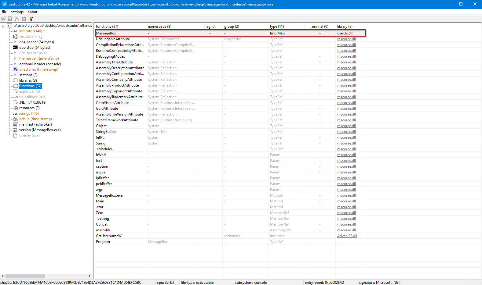 Staying Under The Radar Part 2 Hiding Iat Using Delegates Crypt0ace